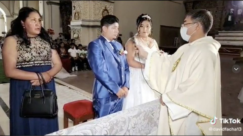 En plena boda novio dice que lo están obligando a casarse